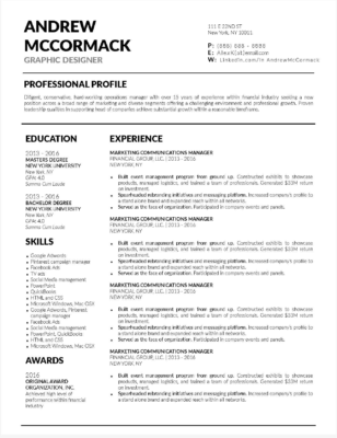 5 Best Resume Templates Word of 2019 - Stand Out Shop